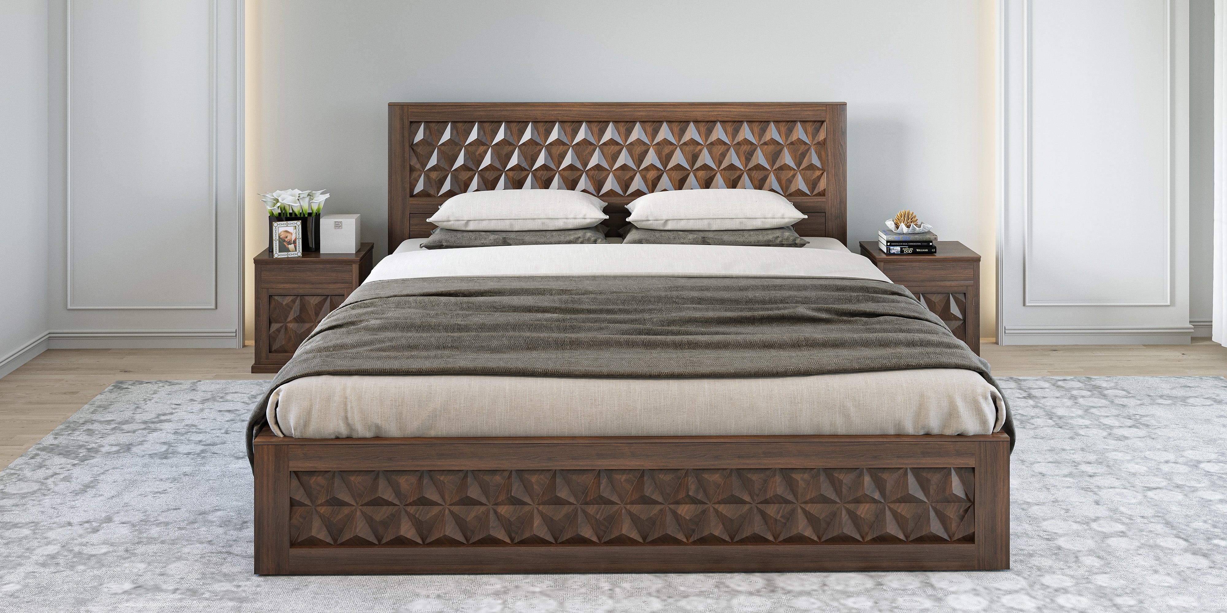Triangle Bed With Storage – Rathkaar Furnitures