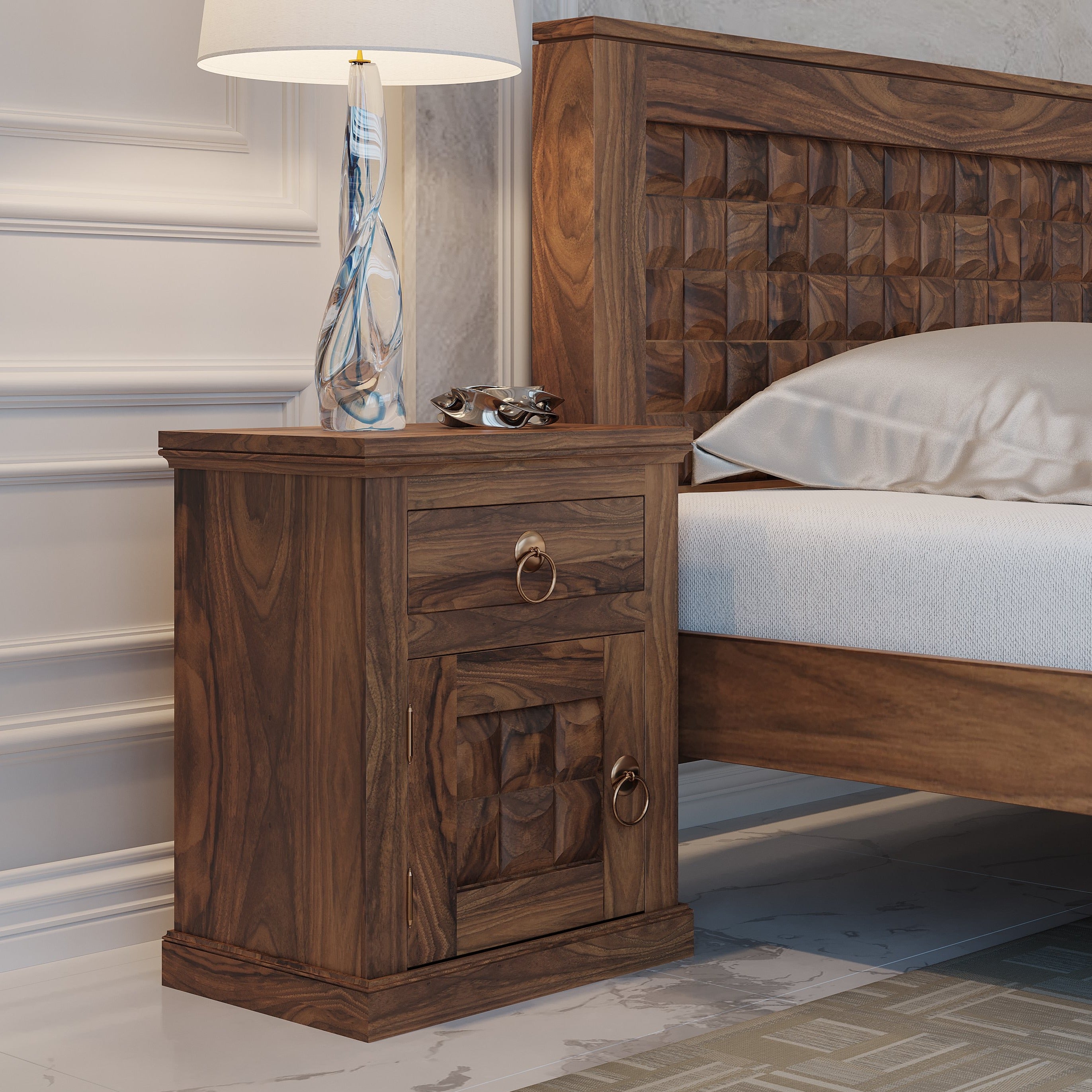 Ruby Bedside – Rathkaar Furnitures